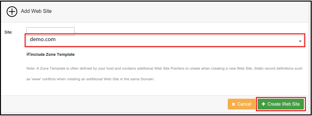 How to add a website in SolidCP - Diadem Technologies : Support Knowledgebase